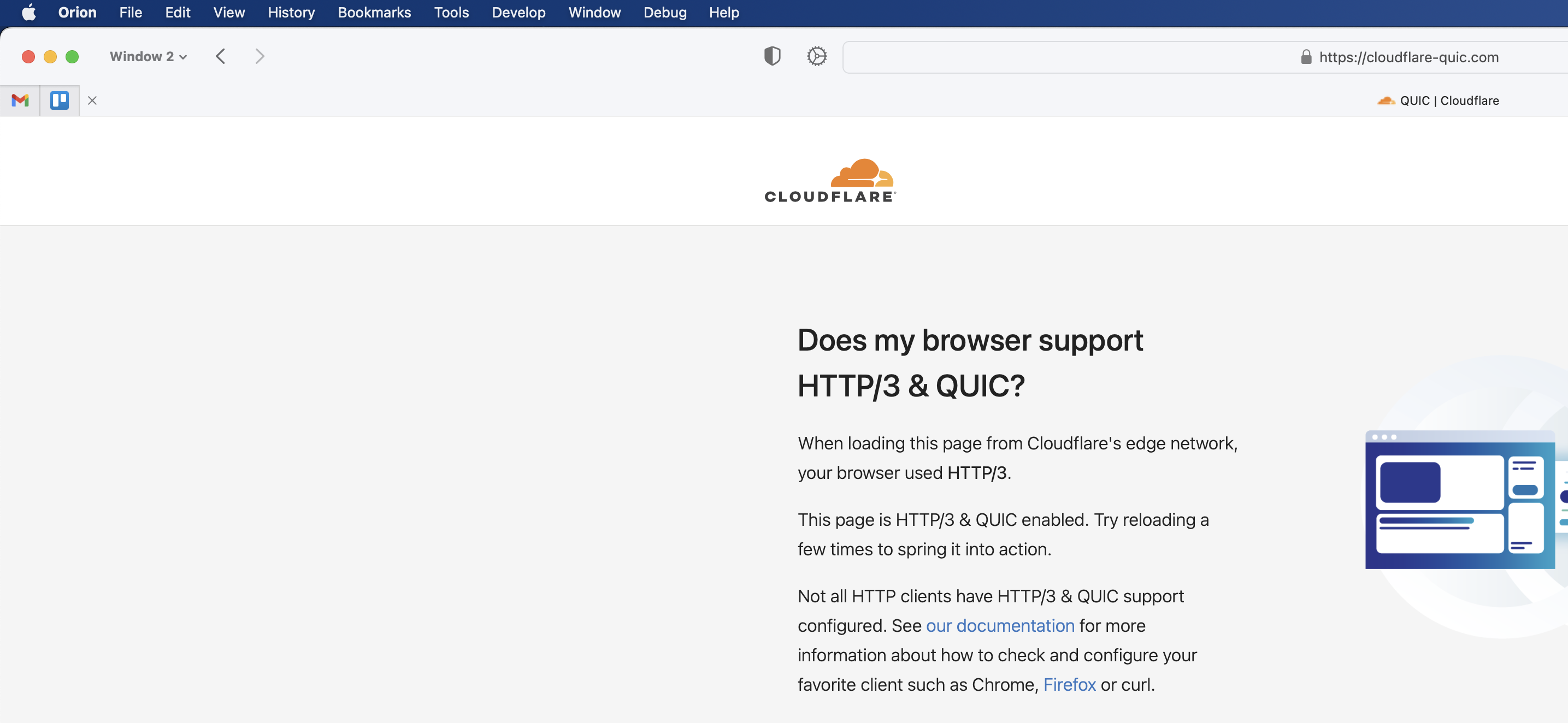 Doesn't Orion support HTTP/3? - Orion Public Issue Tracker